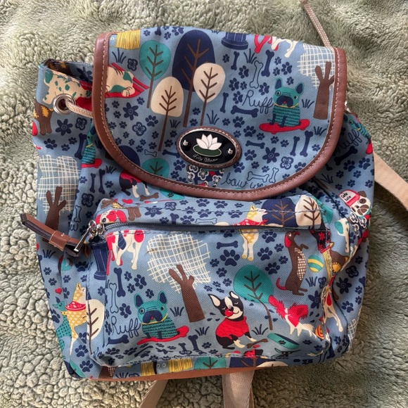 Lily Bloom | Bags | Lily Bloom Blue And Brown Dogs And Puppies ...